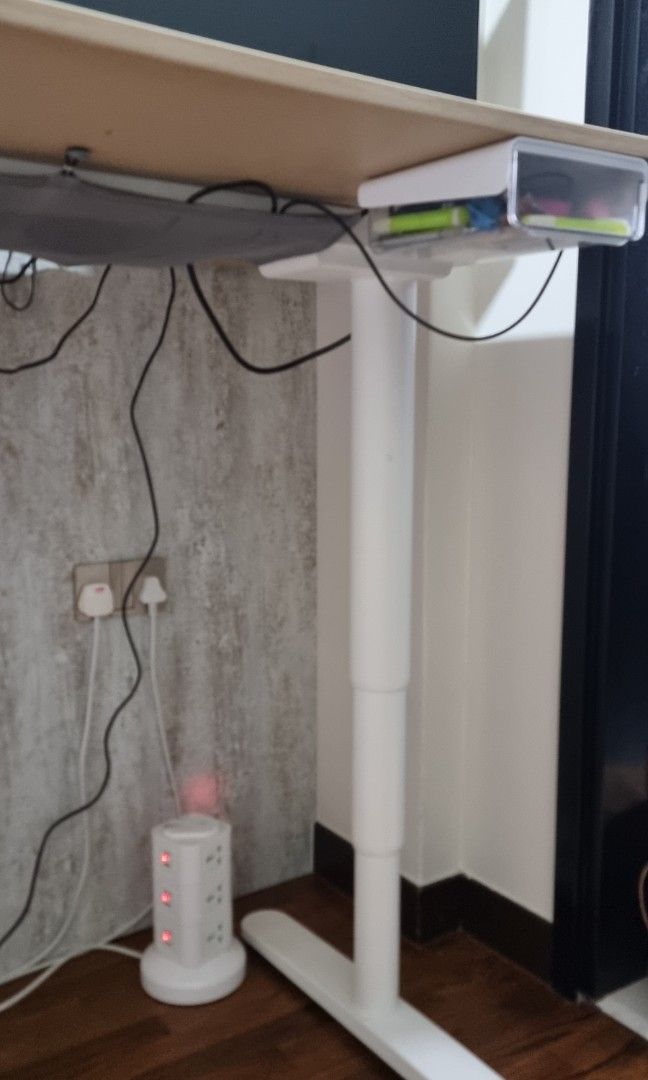 (reserved) Ikea Bekant Standing Desk, Furniture & Home Living ...
