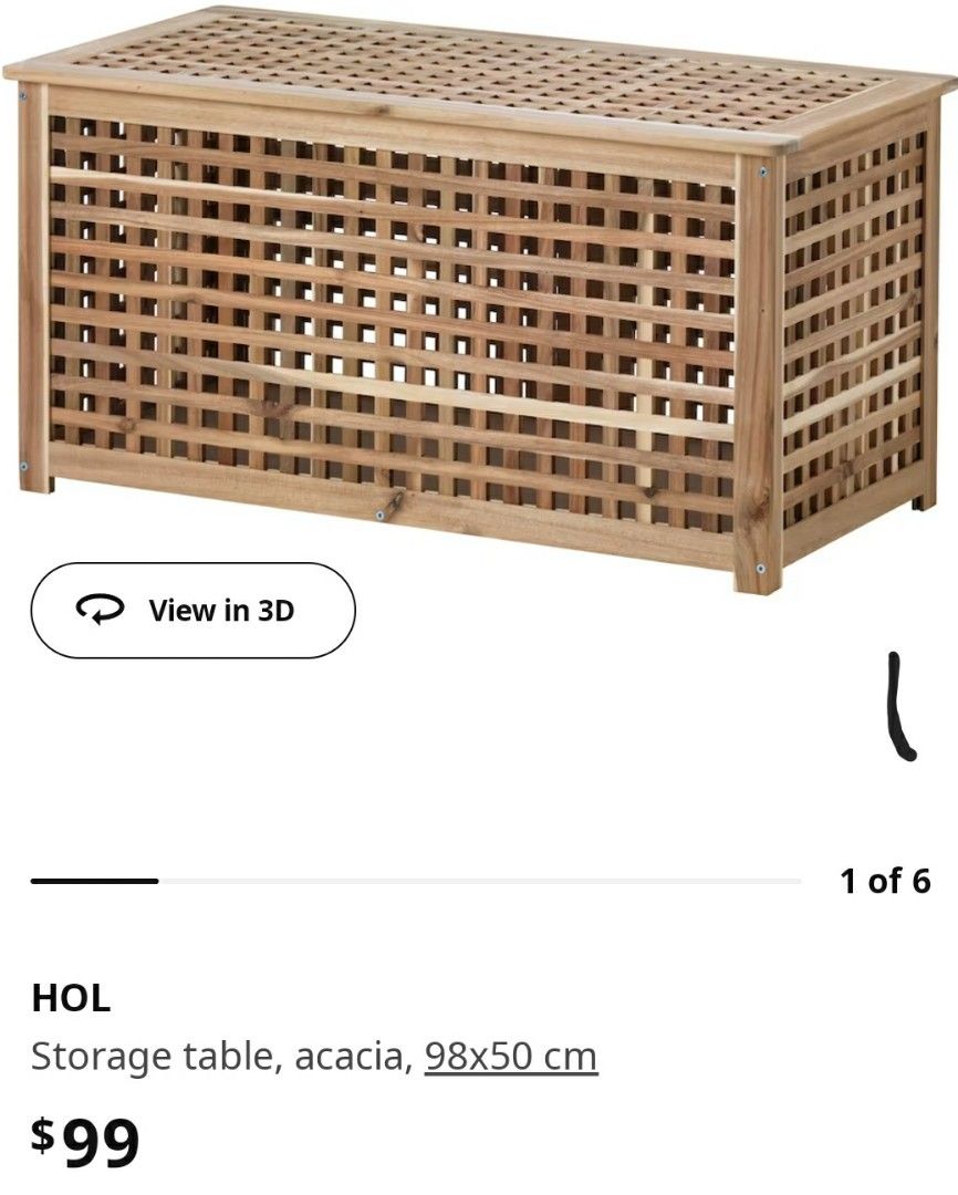 Ikea Storage table, Furniture & Home Living, Furniture, Tables & Sets on Carousell