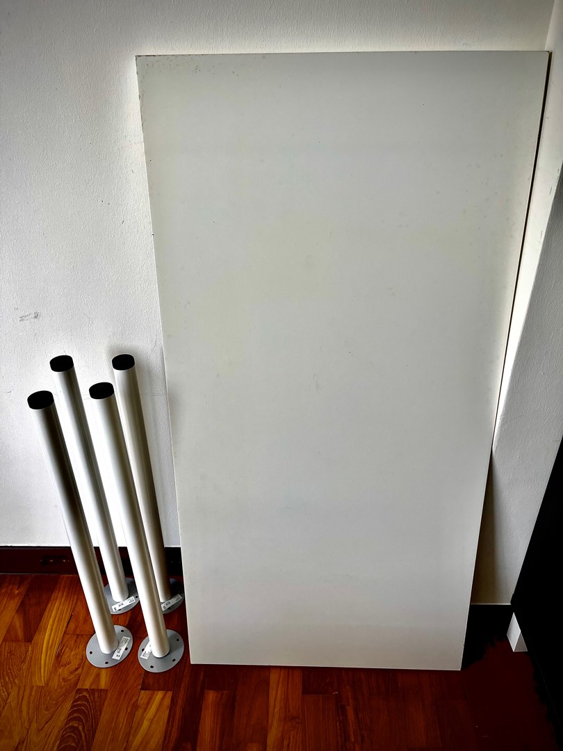 IKEA Table Top + 4 Legs (dismantled) - 120cm X 60cm (Table Top), 70cm ...