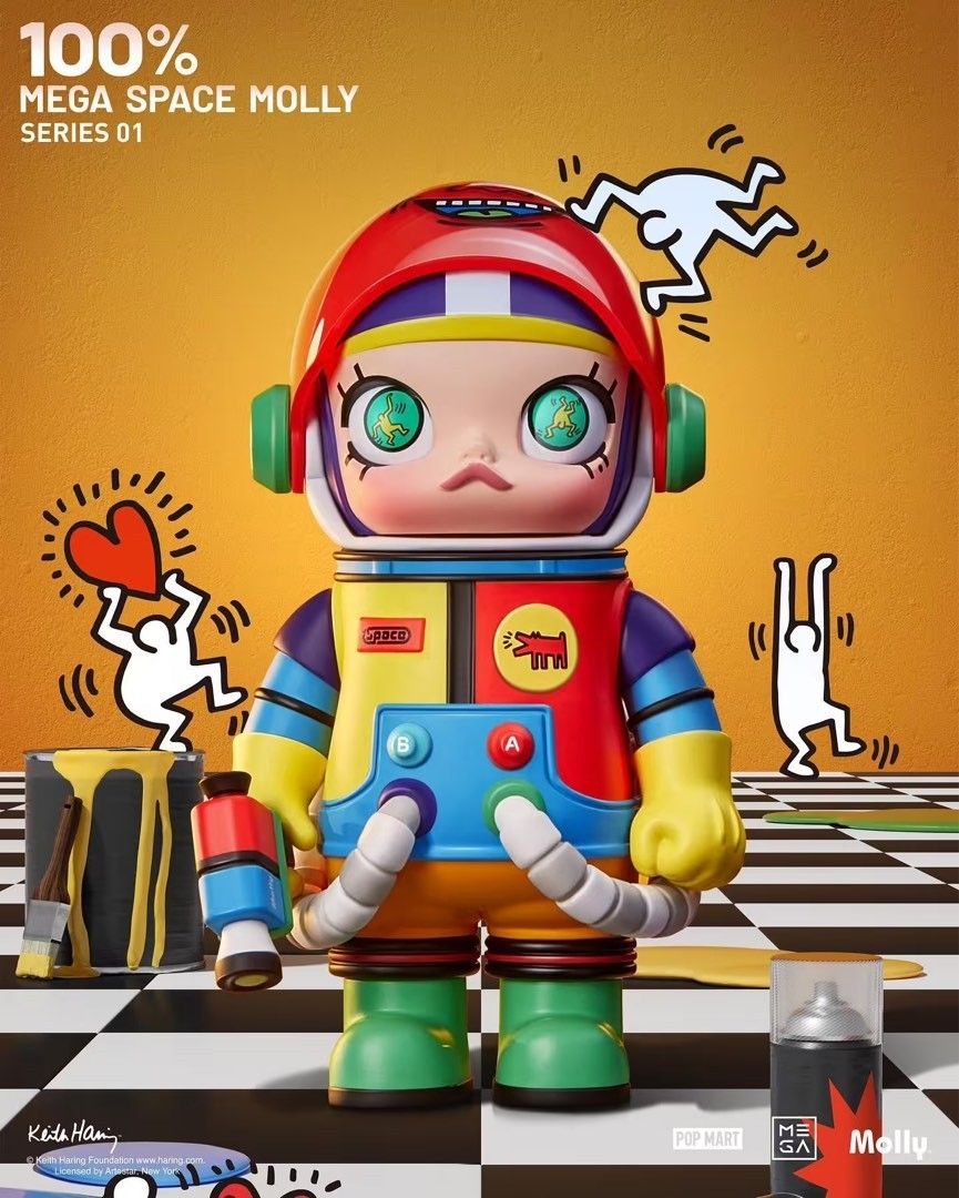 Individual Pop Mart 'Space Molly 100%' Collectible, Hobbies & Toys ...