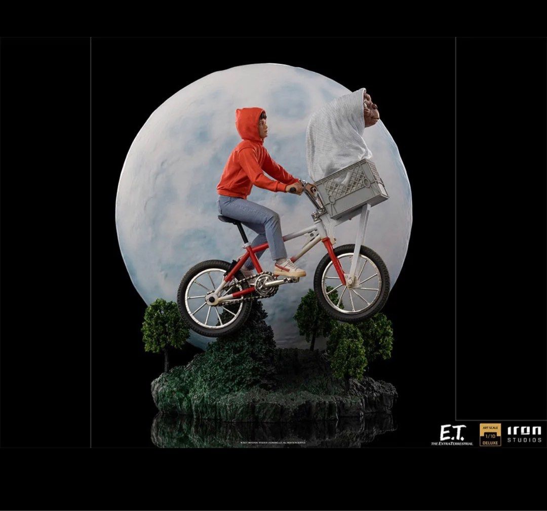 Iron studios ET & Elliot" Statue deluxe Art Scale 1:10 - ET -, Hobbies ...