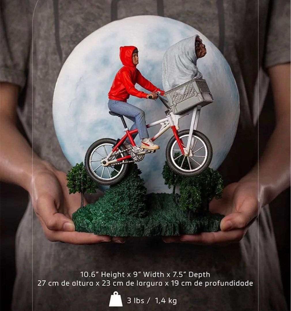 Iron studios ET & Elliot" Statue deluxe Art Scale 1:10 - ET -, Hobbies ...