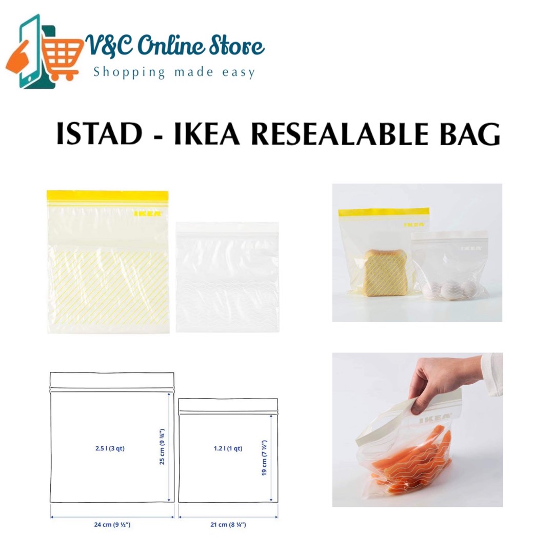 ISTAD - IKEA RESEALABLE BAG, Furniture & Home Living, Kitchenware ...