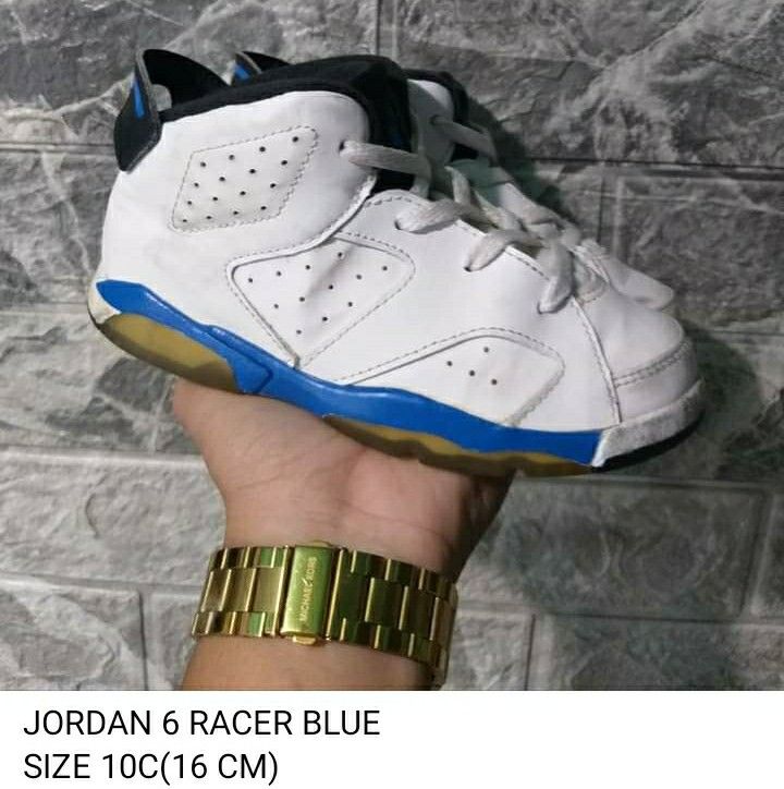 JORDAN 6 RACER BLUE, Babies & Kids, Babies & Kids Fashion on Carousell