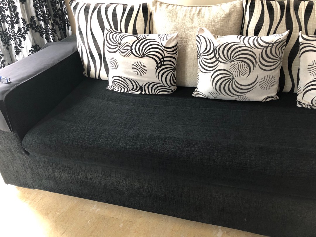 King coil fabric sofa well used, Furniture & Home Living, Furniture ...