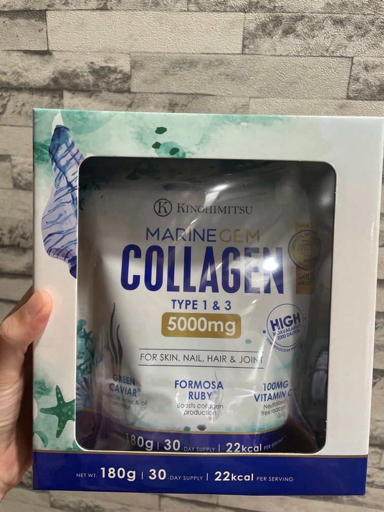 Kinohitmitsu marine collagen, Health & Nutrition, Health Supplements ...