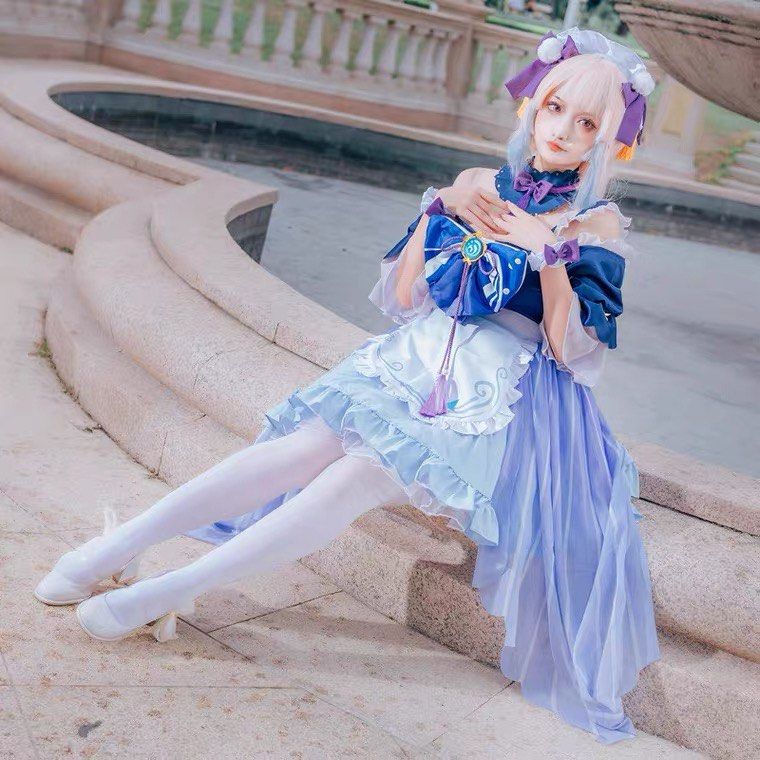 Kokomi Maid Dress Genshin impact Cosplay, Hobbies & Toys, Toys & Games ...