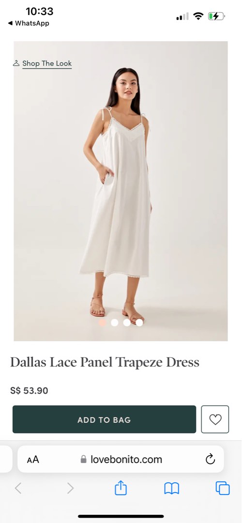LB Dallas lace panel trapeze dress, Women's Fashion, Dresses & Sets ...