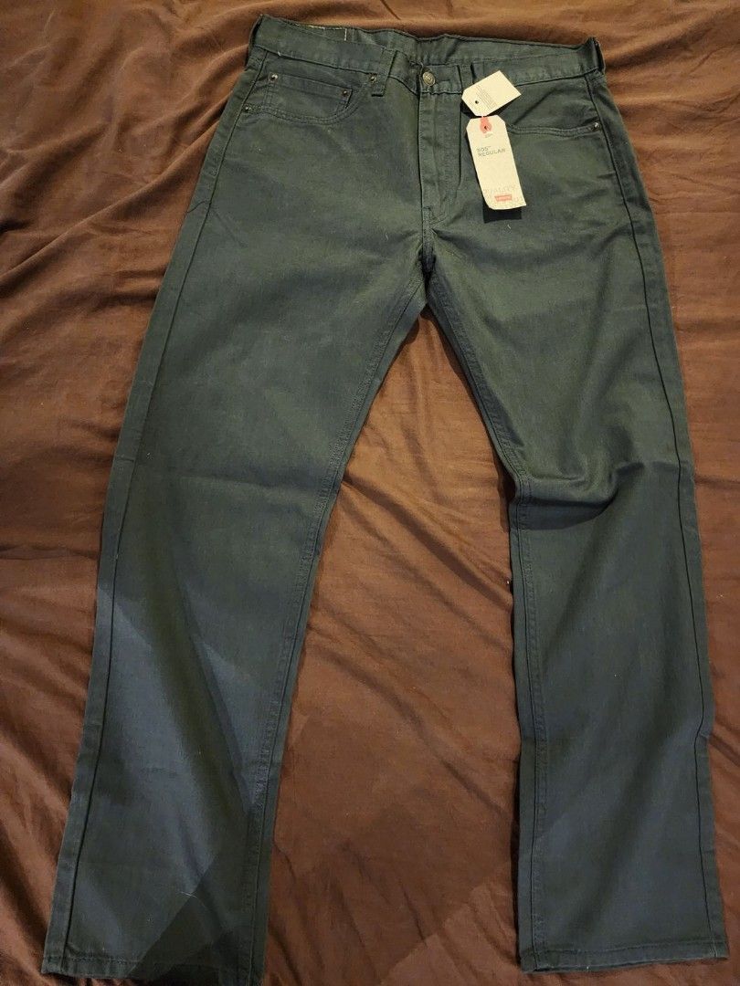 Levi's 505 Dark Gray, Men's Fashion, Bottoms, Jeans on Carousell