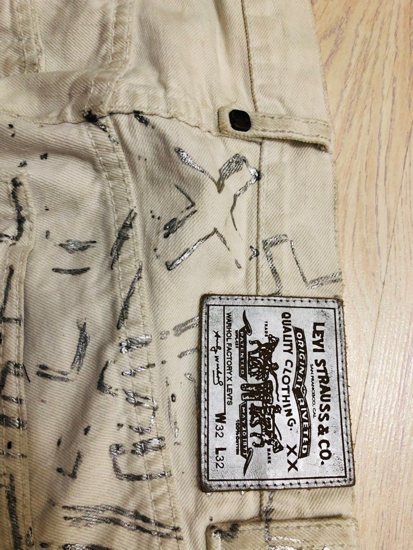 Levis X Warhol Factory, Men's Fashion, Bottoms, Jeans on Carousell