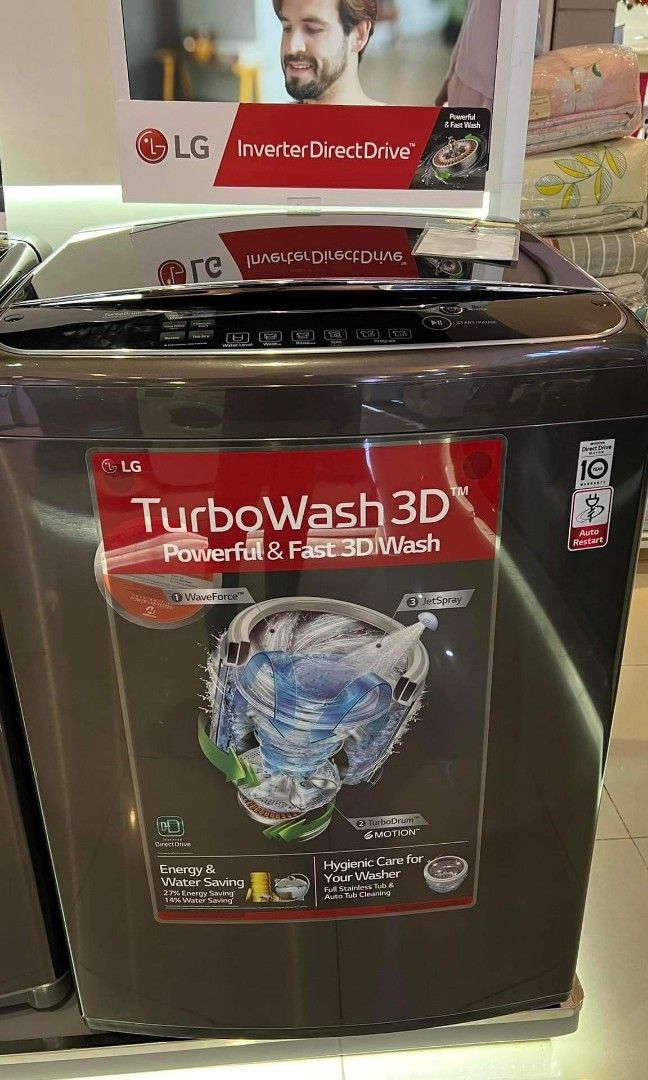 LG FULLY AUTOMATIC INVERTER WASHING MACHINE, TV & Home Appliances ...