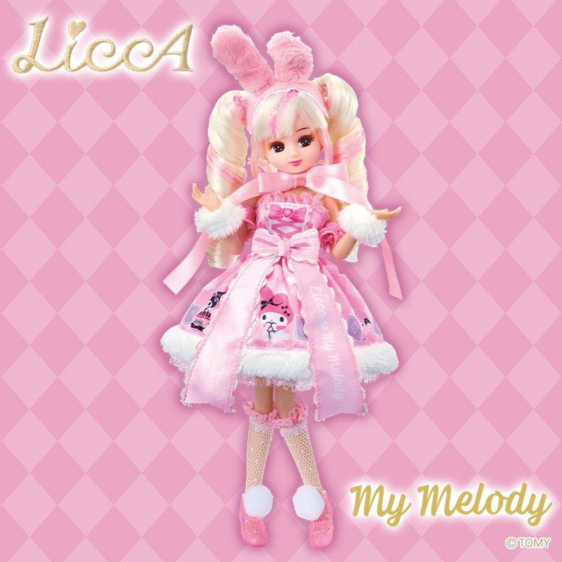 LiccA Stylish Doll Collection My Melody Sweet Pink Style and Kuromi ...