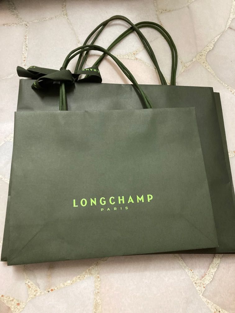 Longchamp paper bag, Women's Fashion, Bags & Wallets, Tote Bags on ...
