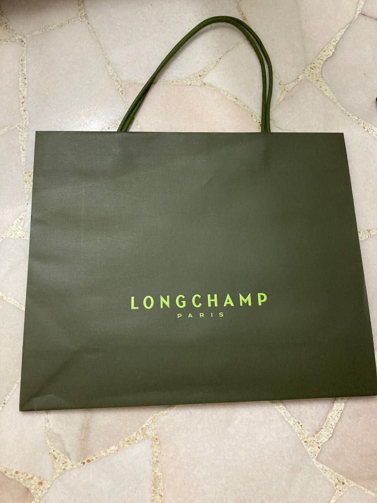 Longchamp paper bag, Women's Fashion, Bags & Wallets, Tote Bags on ...