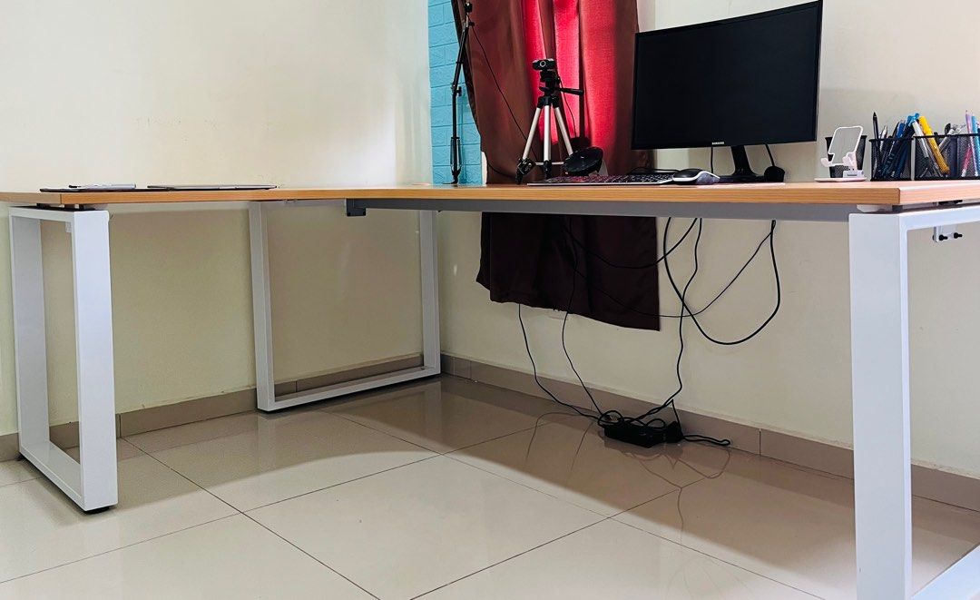 SQL Executive L-Shape Office Table (Left Side) with 3 Drawer Mobile ...