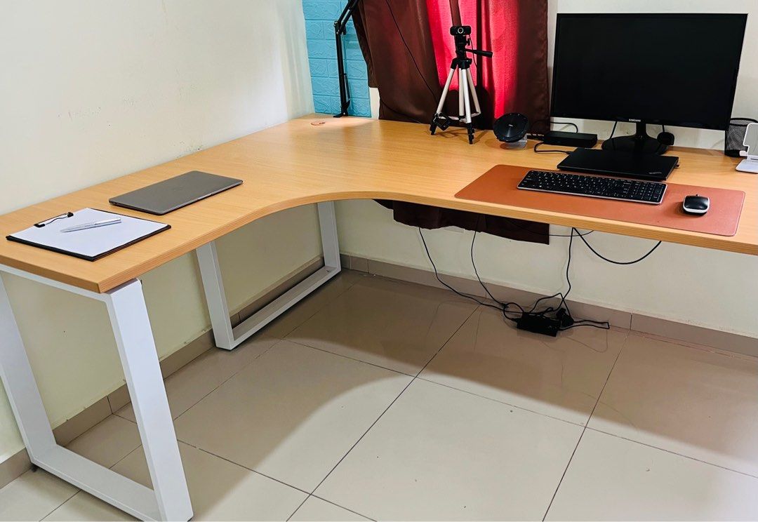 SQL Executive L-Shape Office Table (Left Side) with 3 Drawer Mobile ...