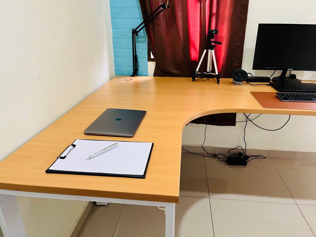 SQL Executive L-Shape Office Table (Left Side) with 3 Drawer Mobile ...