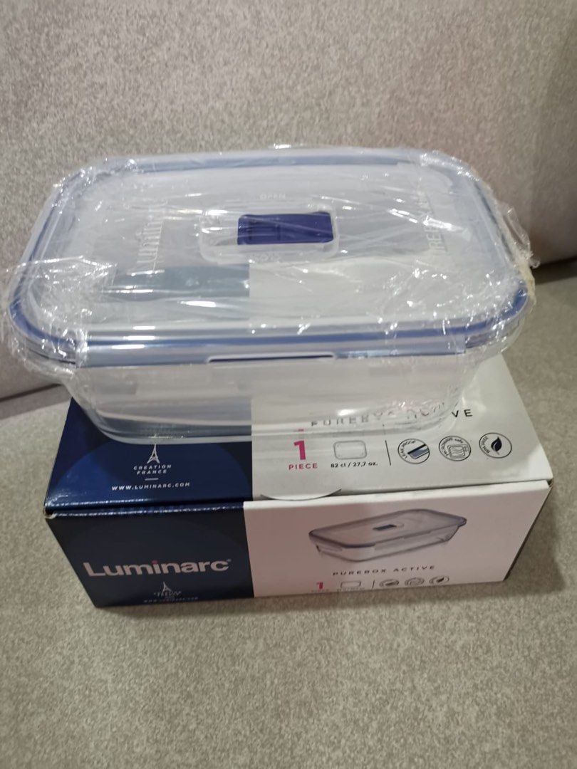 82CL Luminarc glass container, Furniture & Home Living, Kitchenware ...