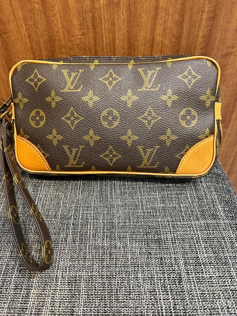 LV POUCH WITH HANDLE, Luxury, Bags & Wallets on Carousell
