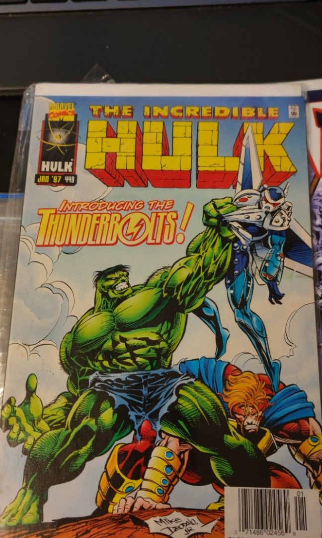 Marvel comics incredible hulk #449 first appearance of Thunderbolts ...