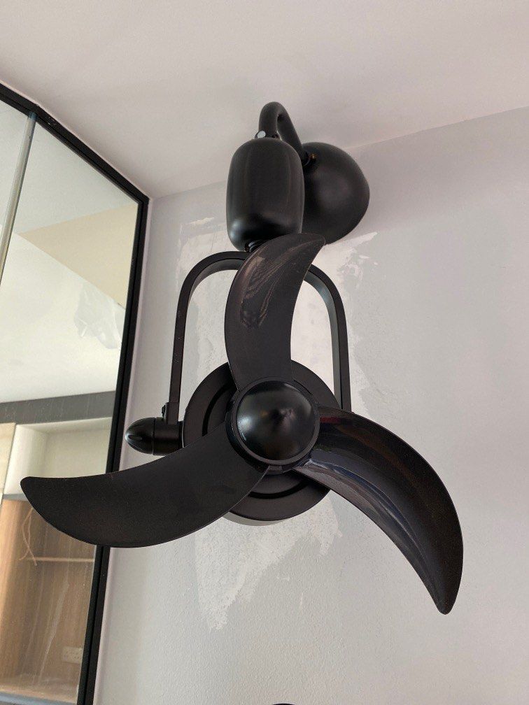 Mayer D'Fan 16" Corner / Wall Fan with Remote 516, Furniture & Home ...