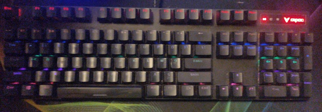 Mechanical Gaming Keyboard (Blue Switch) - Rapoo V500 Pro, Computers ...