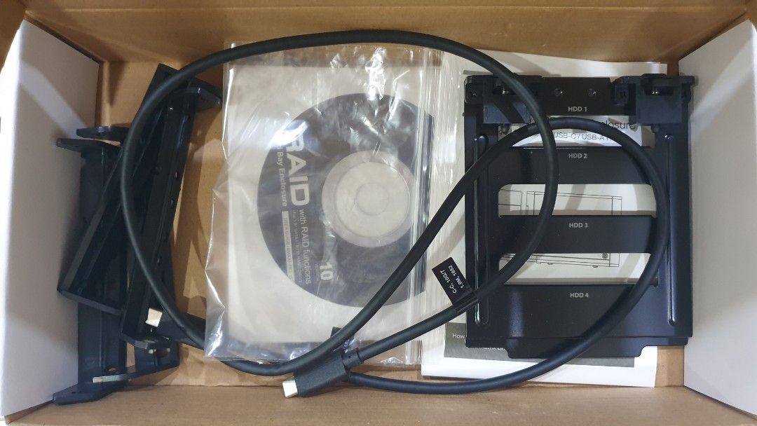 Mediasonic Probox USB 3.1 Gen 2 Type C 4 Bay 3.5" SATA Hard Drive ...