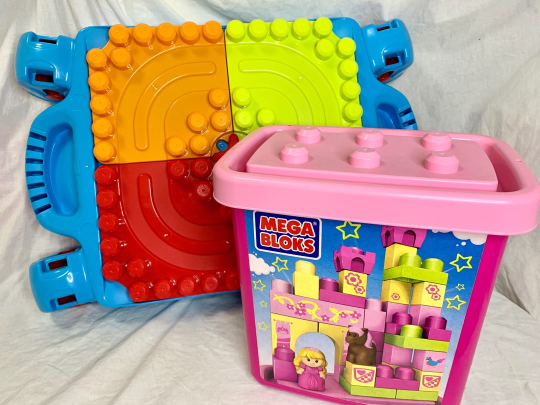Mega bloks built and learn table, princess castle set, Hobbies & Toys ...