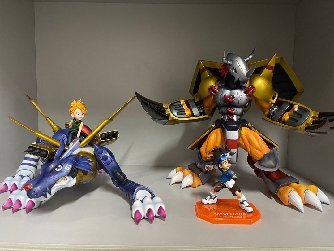 Megahouse Precious GEM Digimon Wargreymon & Taichi + Metalgarurumon ...