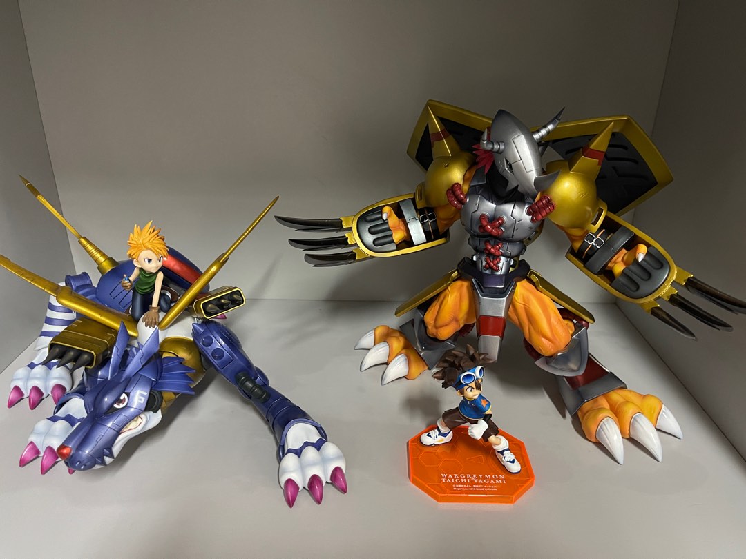 Megahouse Precious GEM Digimon Wargreymon & Taichi + Metalgarurumon ...