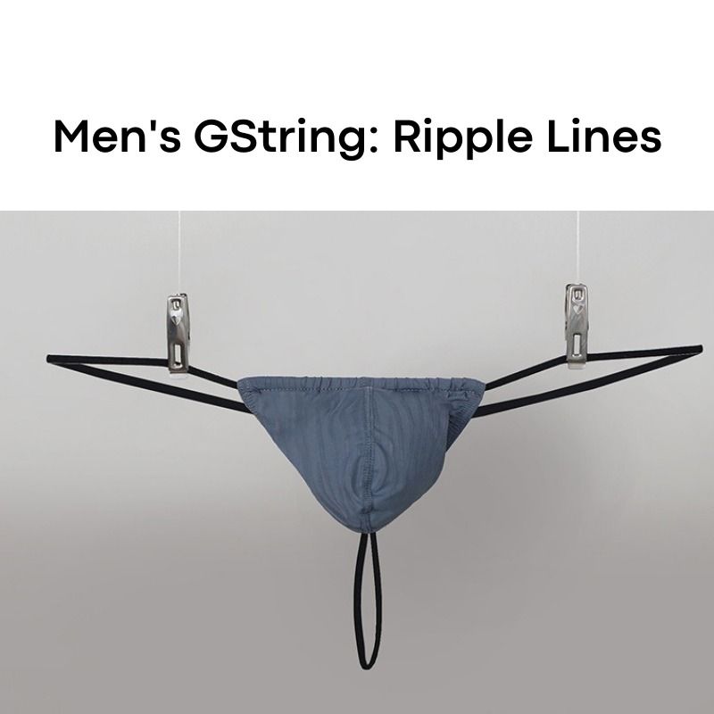 Men's GString: Ripple Line Semi Translucent Underwear (Fankazi F2007 ...