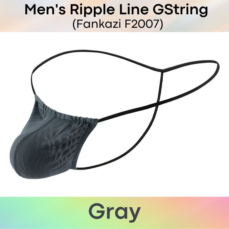 Men's GString: Ripple Line Semi Translucent Underwear (Fankazi F2007 ...