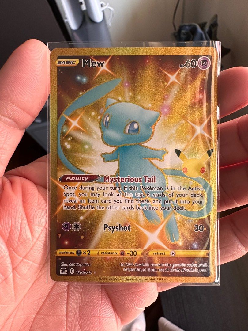 Mew Celebrations Secret Rare, Hobbies & Toys, Toys & Games on Carousell