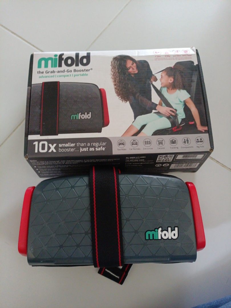 Mifold Grab and Go Booster Car Seat, Babies & Kids, Going Out, Car ...