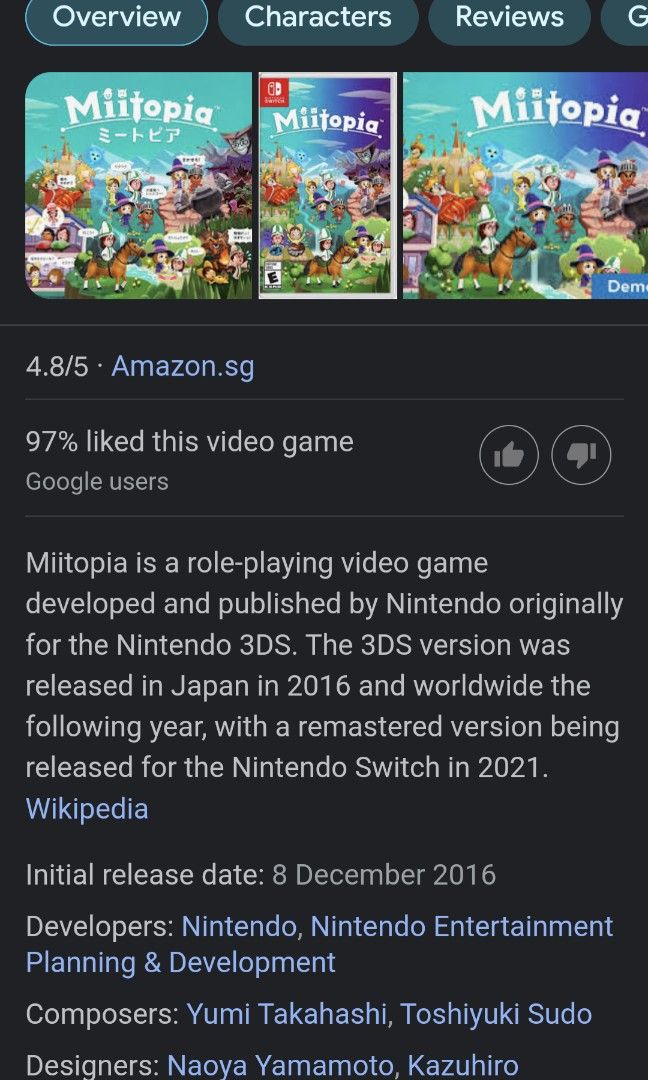 Miitopia Nintendo Switch Game, Video Gaming, Video Games, Nintendo on ...