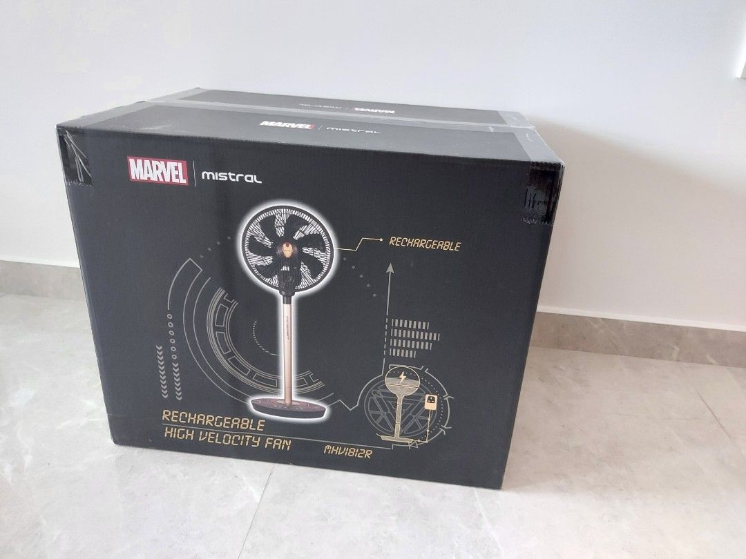 Mistral Marvel x Mistral 12" Rechargeable High Velocity Fan, Furniture ...