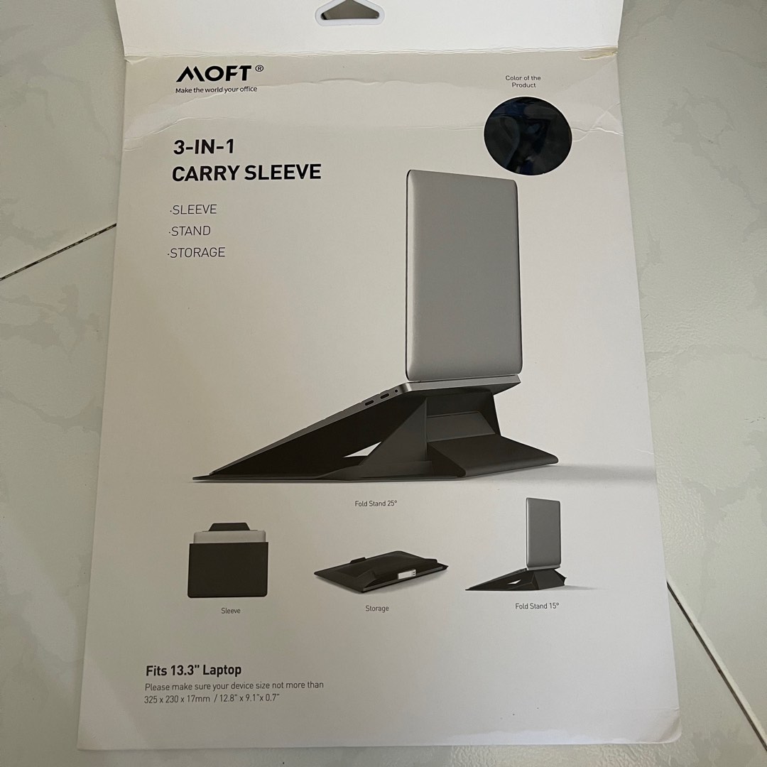 MOFT Sleeve Stand Laptop Sleeve 13.3”, Computers & Tech, Parts ...