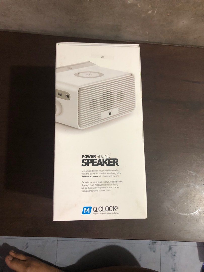 MOMAX Q Clock 2 Digital clock with wireless charger & Speaker, Mobile ...