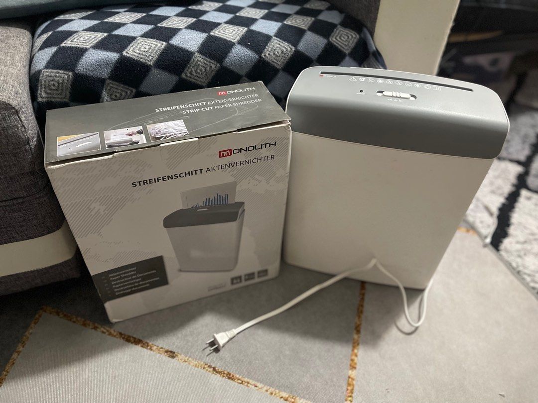 Monolith Strip Cut Paper Shredder (7 Liters), Computers & Tech, Office ...