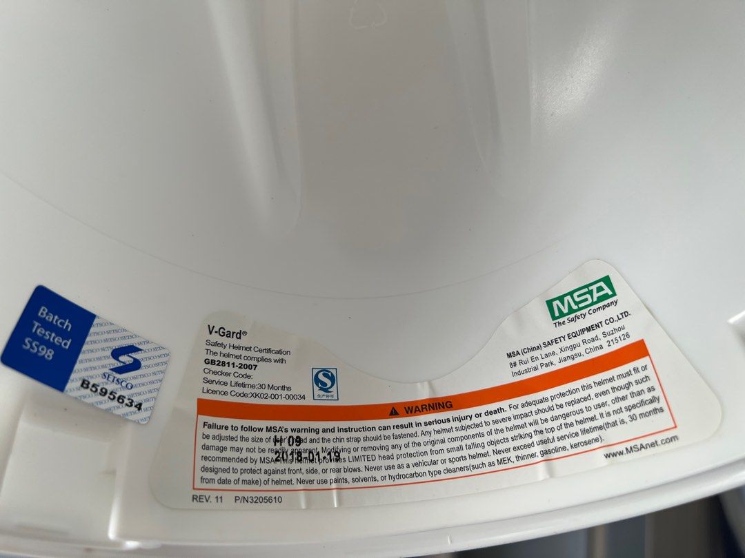 MSA Safety Helmet, Sports Equipment, Other Sports Equipment and ...