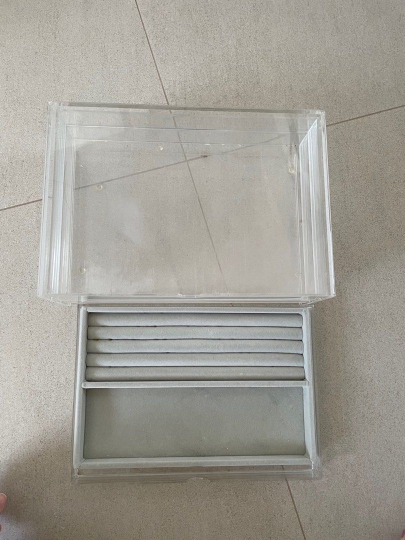 Muji acrylic case 3 row L 2, Furniture & Home Living, Home Improvement ...