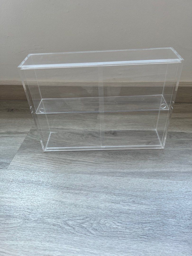 MUJI Acrylic Display Case With Sliding Doors (L), Furniture & Home ...