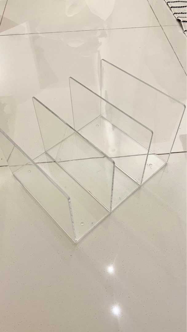 Muji Acrylic Partition Stand Book Magazines File Holder Divider ...
