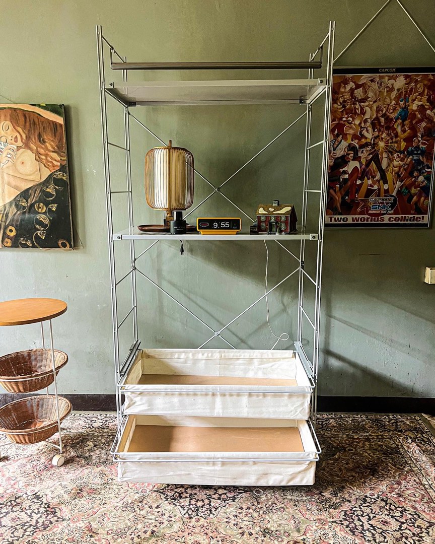 MUJI Stainless steel shelves with Drawers, Furniture & Home Living ...