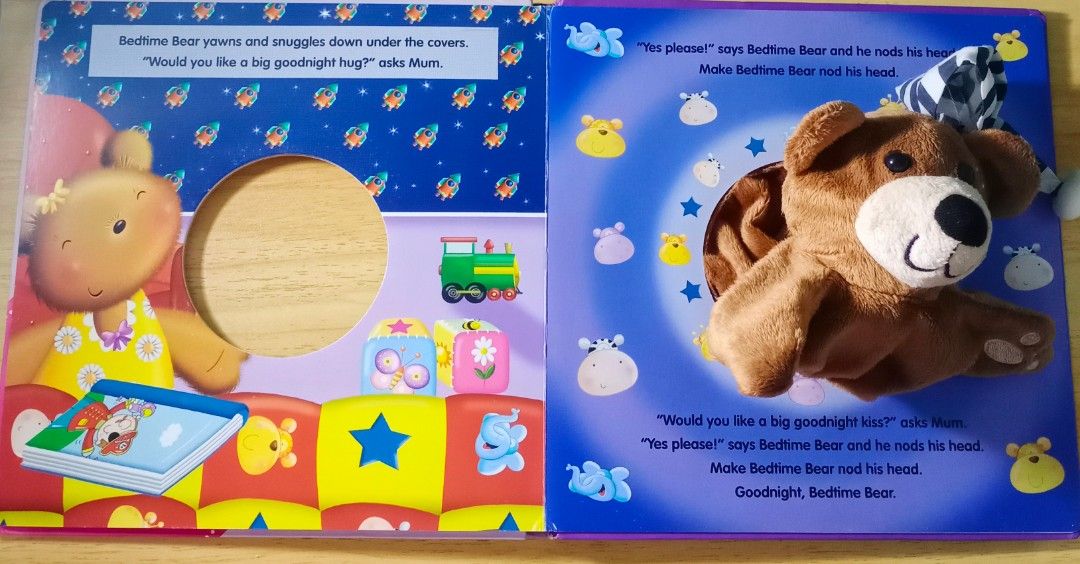 My Bedtime Bear Puppet Boardbook A Soft and Sweet Bedtime Book ...