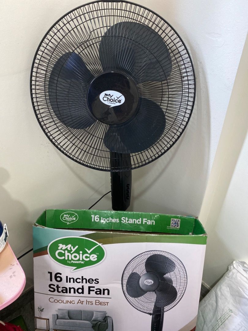 My Choice 16 Inches stand fan, Furniture & Home Living, Lighting & Fans ...