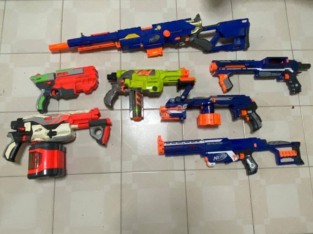 NERF GUN COLLECTION, Hobbies & Toys, Toys & Games on Carousell