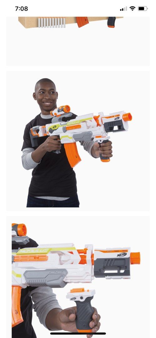 Nerf Gun N-Strike Modulus ECS-10, Hobbies & Toys, Toys & Games on Carousell