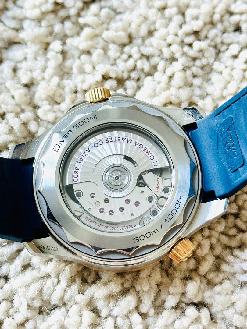 Omega Seamaster Diver 300 Yellow Gold (Full Set Sincere Watch receipt ...