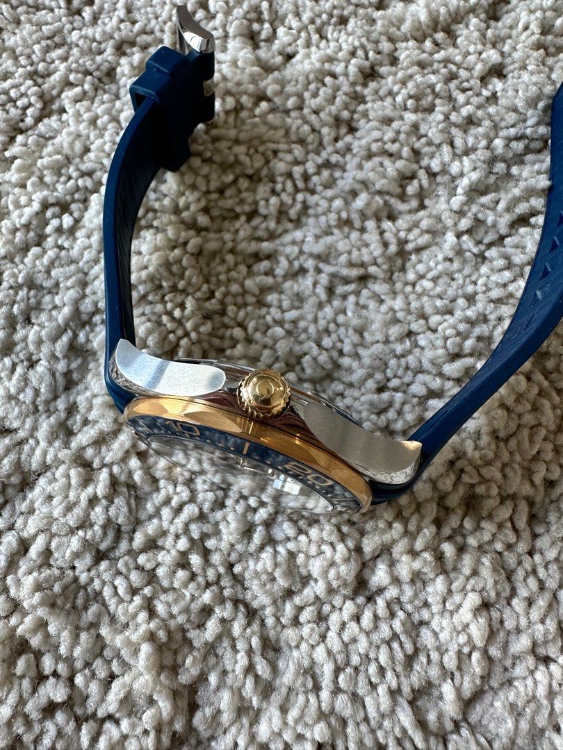 Omega Seamaster Diver 300 Yellow Gold (Full Set Sincere Watch receipt ...